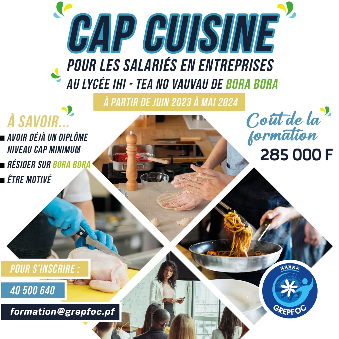 CAP CUISINE – BORA BORA – GREPFOC